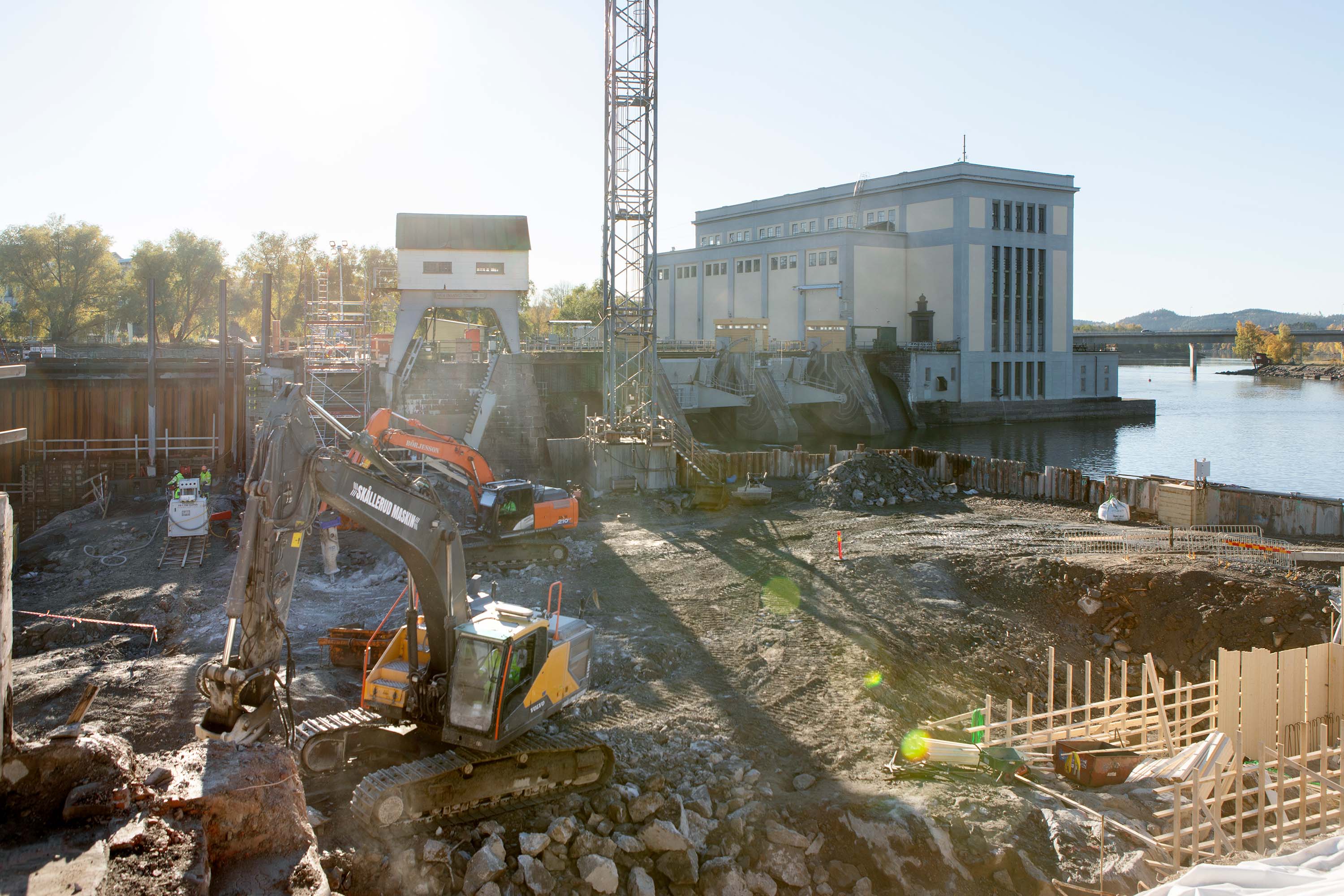 De håller koll på betongen i vattenkraftverken